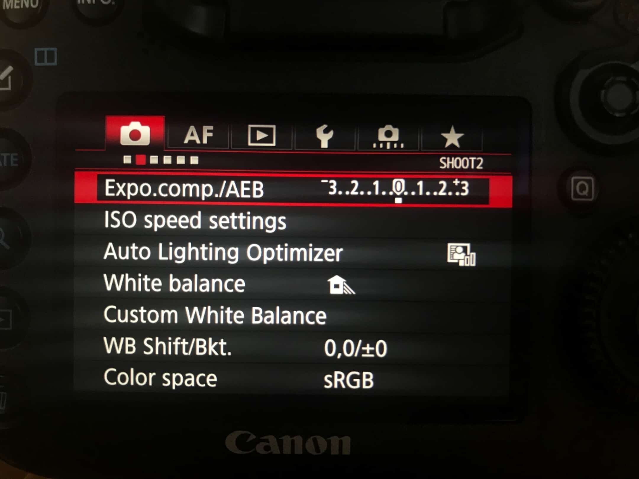 How to set the Canon presets on your 7D mark ii - espenhelland.com